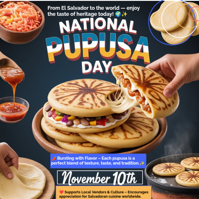 Plantilla de National Pupusa Day | PosterMyWall