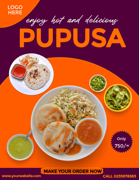 National Pupusa Day Flyer Template | PosterMyWall