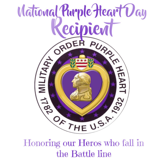 Copy of National Purple Heart Day | PosterMyWall