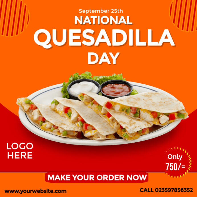 Copy of National Quesadilla Day Design | PosterMyWall