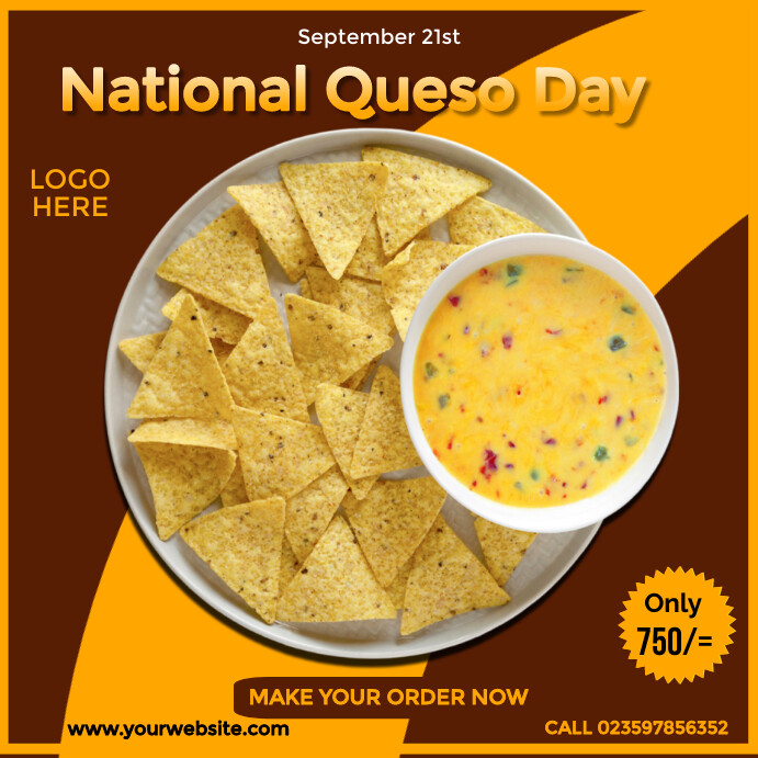Plantilla de National Queso Day | PosterMyWall