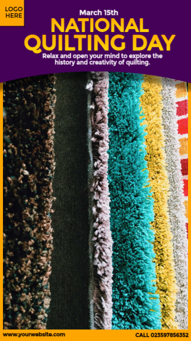 Copy of National Quilting Day Design | PosterMyWall