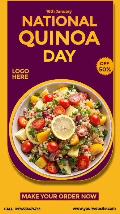 Plantilla de National Quinoa Day Design | PosterMyWall