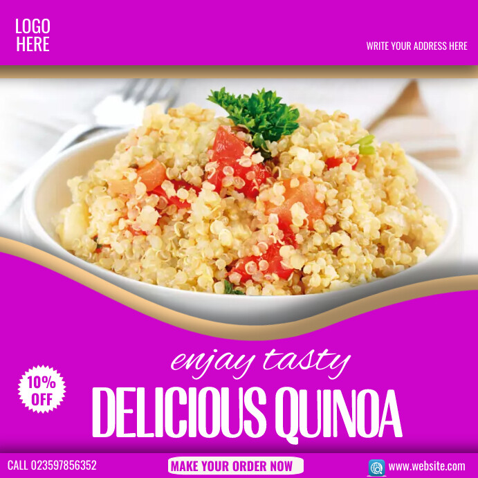 Copy of national quinoa day | PosterMyWall