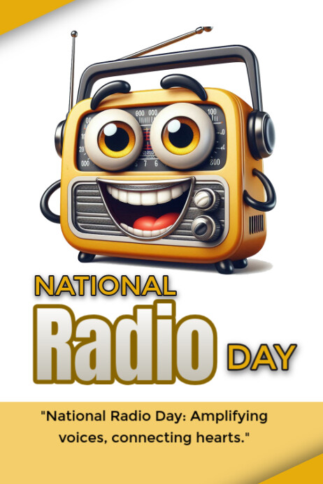Copy of National radio day | PosterMyWall