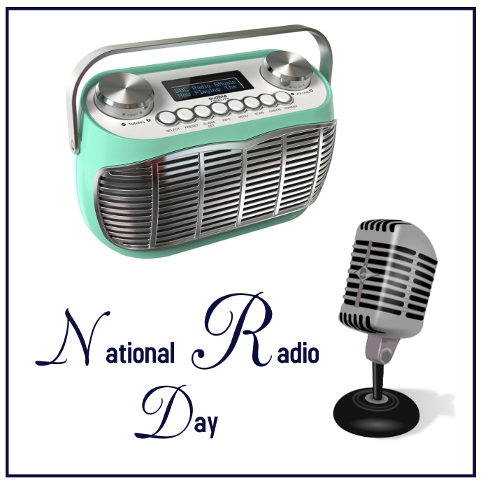 NATIONAL RADIO DAY Template | PosterMyWall