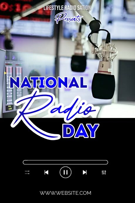 national radio day Templat | PosterMyWall