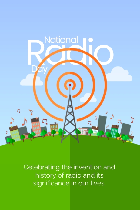 National Radio Day Poster Template | PosterMyWall