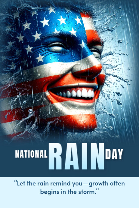 Copy of NATIONAL RAIN DAY | PosterMyWall