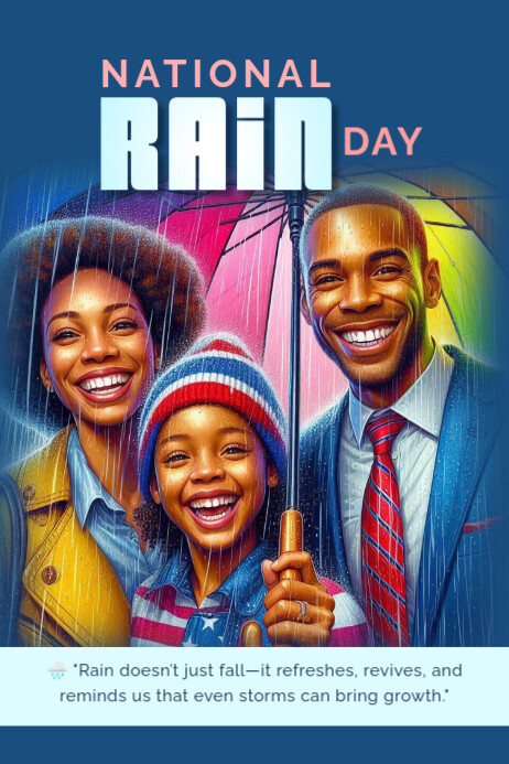Plantilla de National rain day | PosterMyWall