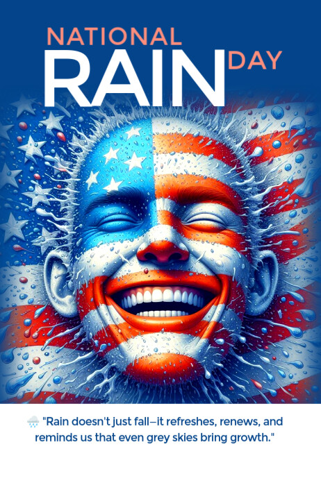 National rain day Template | PosterMyWall