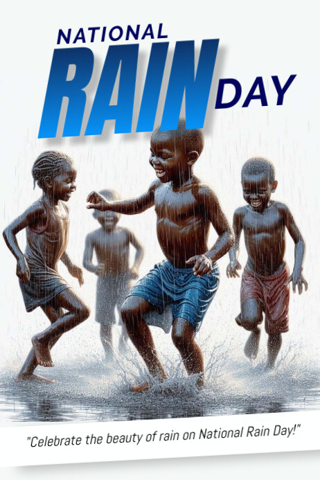 Plantilla de National rain day | PosterMyWall