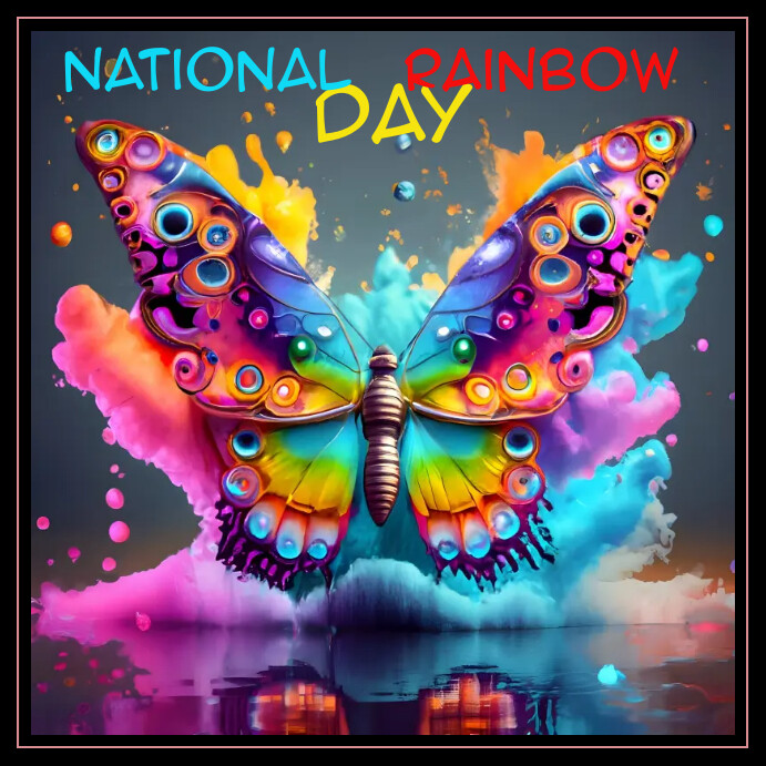 Copy of National Rainbow Day Post | PosterMyWall