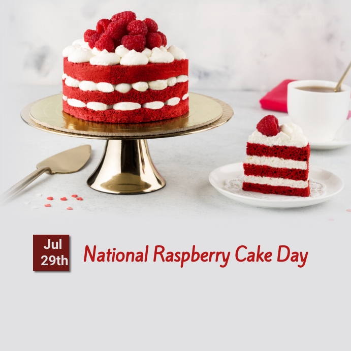 national raseberry cake day Template | PosterMyWall