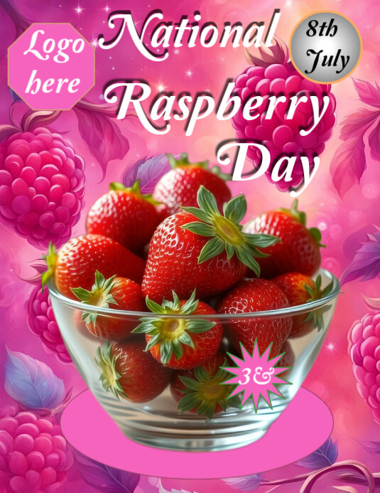 National raspberry day Template | PosterMyWall