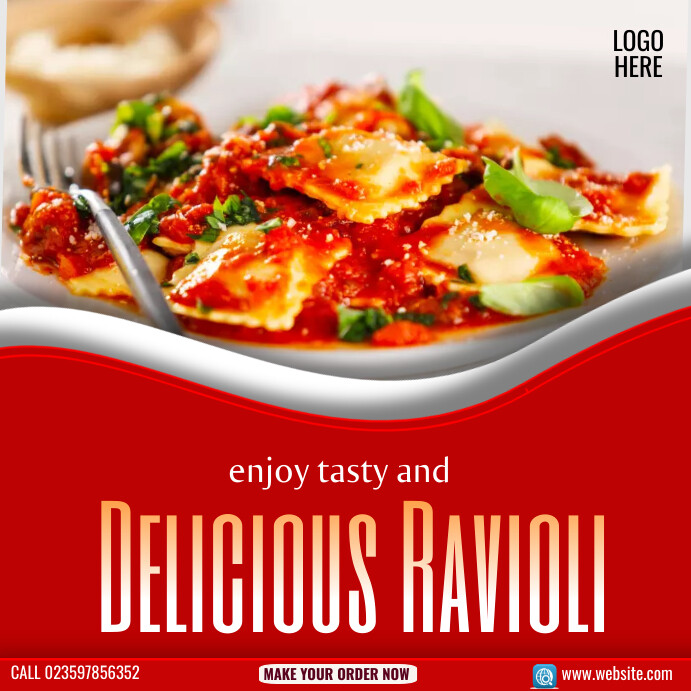 Copy of national ravioli day | PosterMyWall