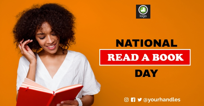 National Read A Book Day Template | PosterMyWall