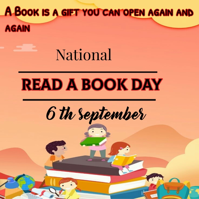 National read a book day instagram post Template | PosterMyWall