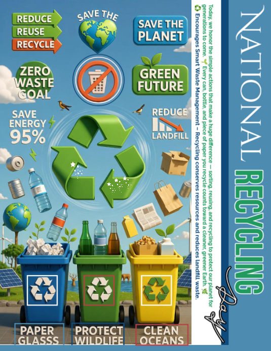 National Recycling Day Template | PosterMyWall