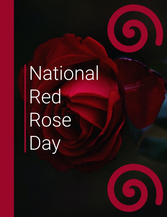 Copy of National Red Rose Day | PosterMyWall