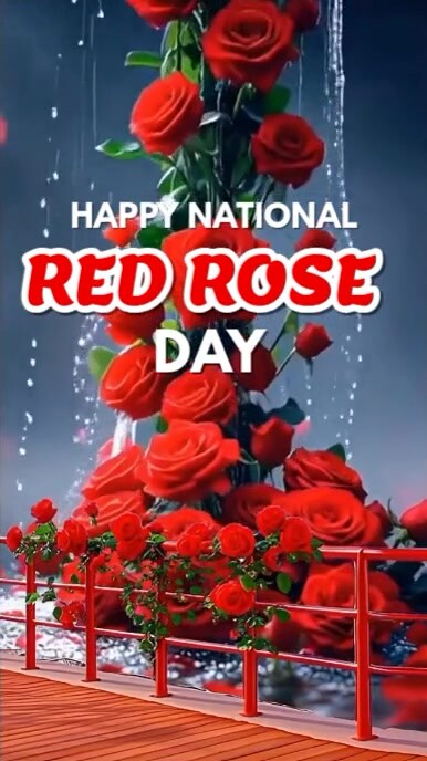 National red rose day Template | PosterMyWall