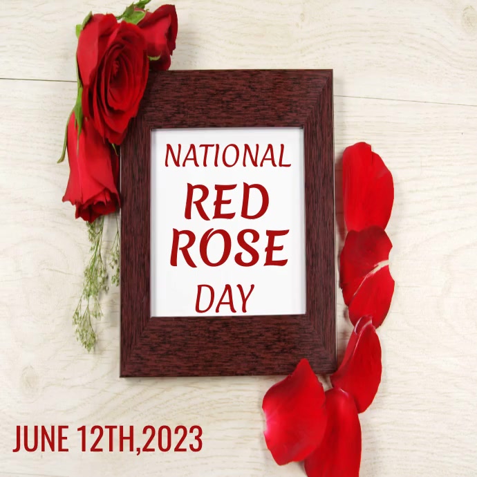 Plantilla de National Red Rose Day Instagram Video | PosterMyWall