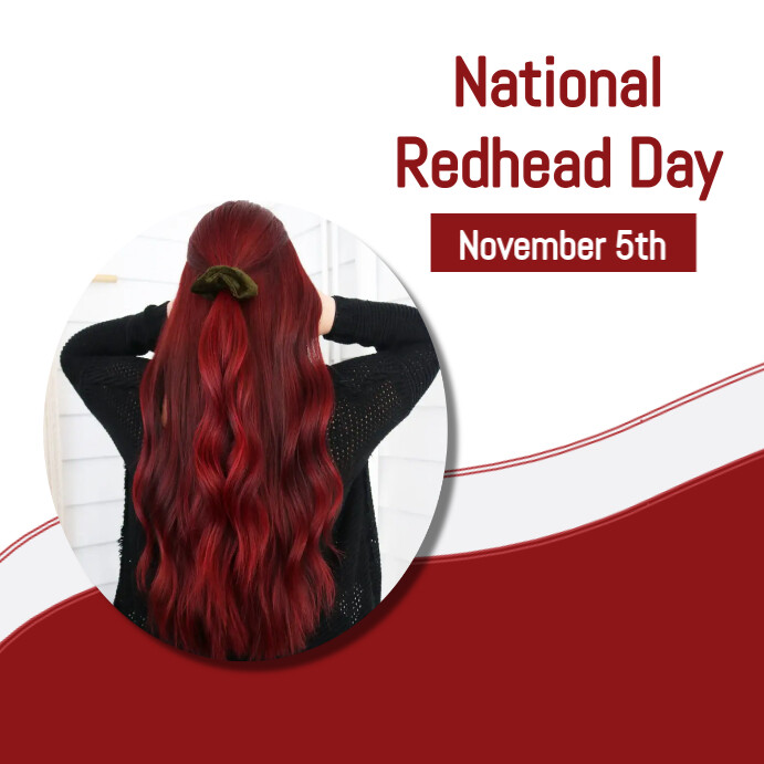 Modèle national redhead day | PosterMyWall