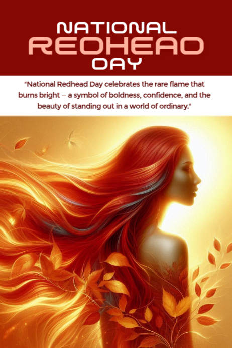 National redhead day Template | PosterMyWall