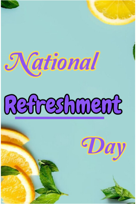 National refreshment day Template | PosterMyWall