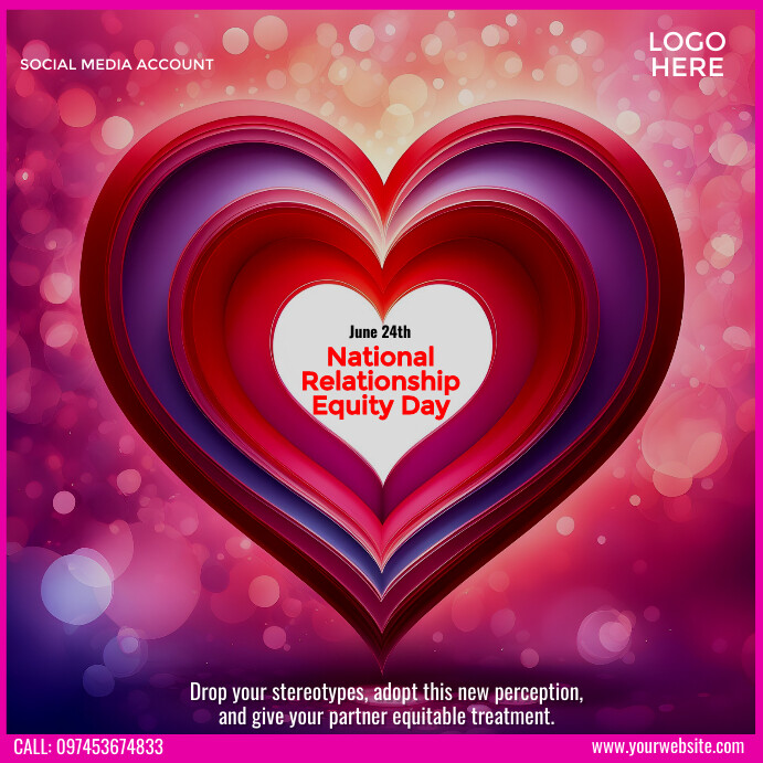 National Relationship Equity Day Template | PosterMyWall