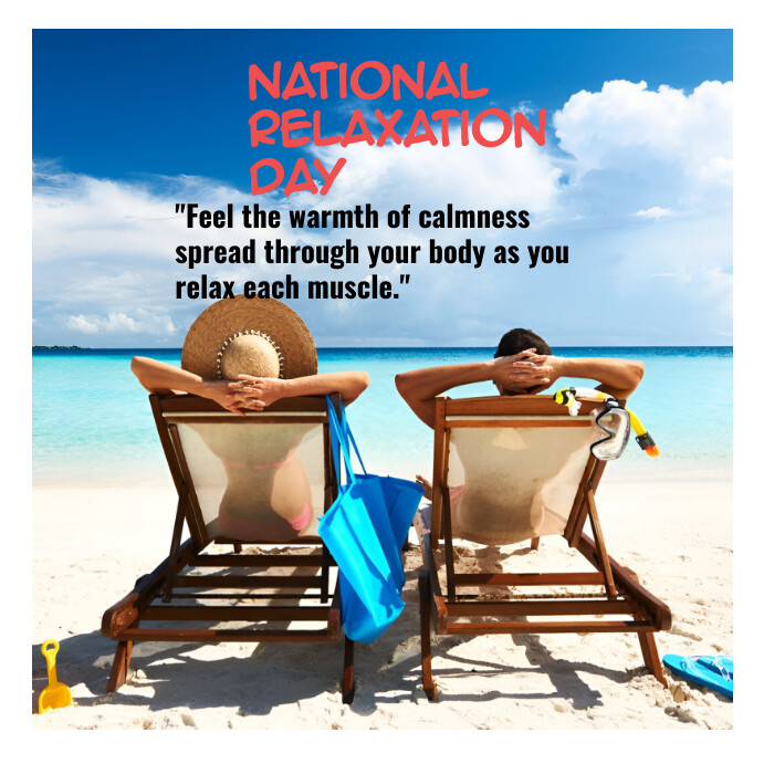 National Relaxation Day Template | PosterMyWall