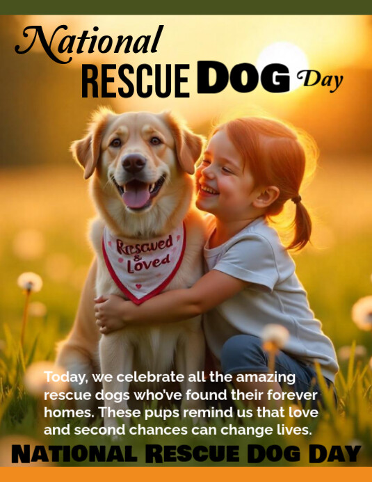 National Rescue Dog Day Template | PosterMyWall