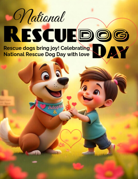 National Rescue Dog Day Template | PosterMyWall