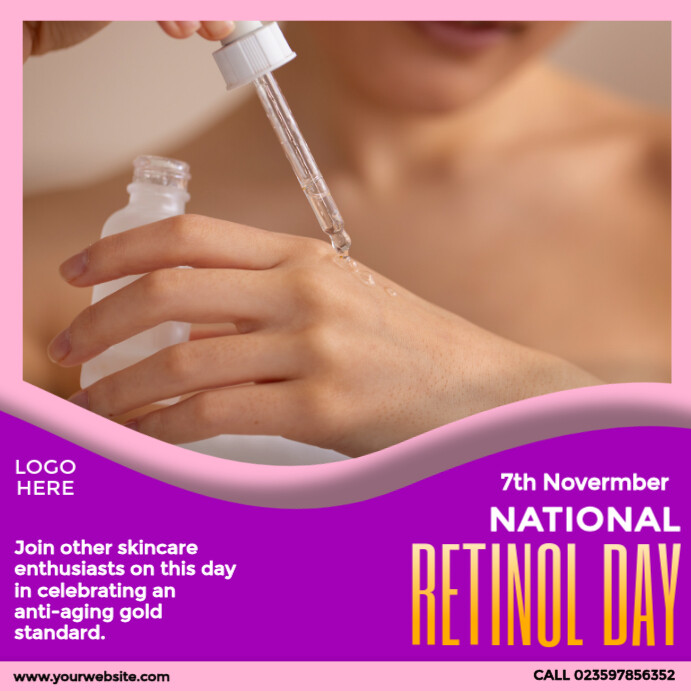 Copy of National Retinol Day | PosterMyWall