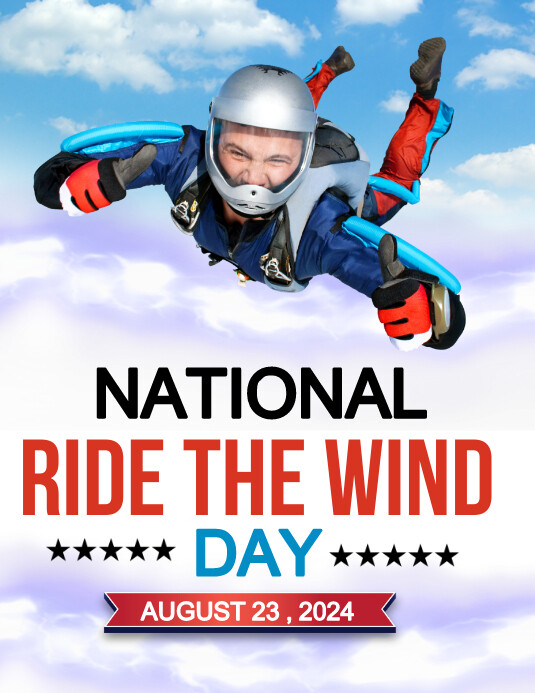 Copy of national ride the wind day | PosterMyWall