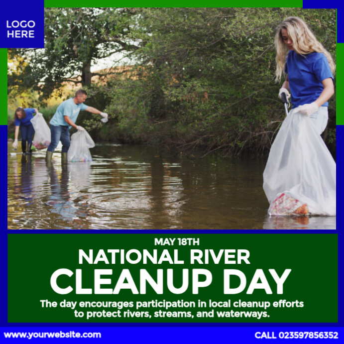 Copy of National River Cleanup Day | PosterMyWall
