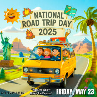 National Road Trip 2025: Customizable Instagram Template For Your Epic ...