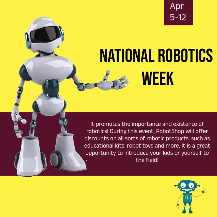 Plantilla de national robotics week | PosterMyWall