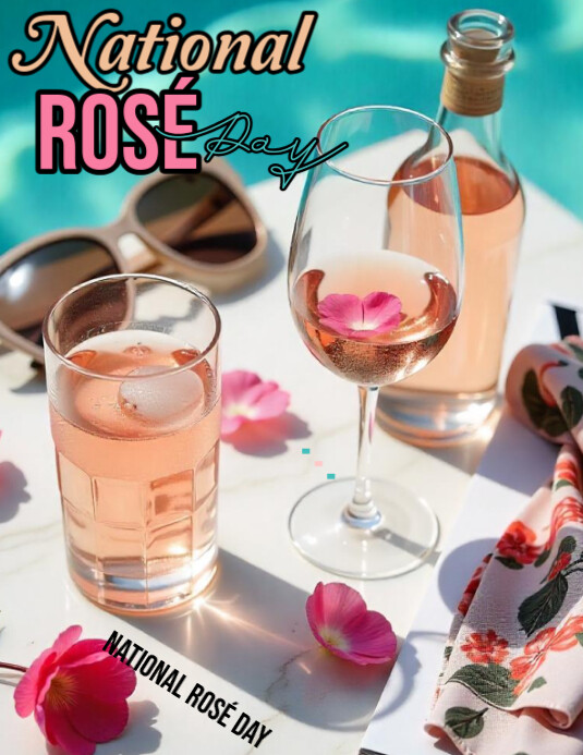 National Rosé Day Template | PosterMyWall