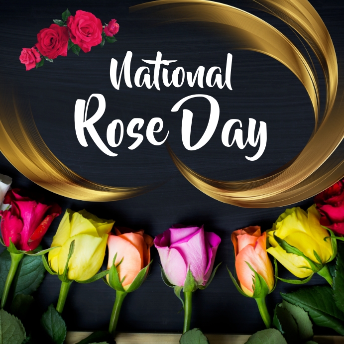 Plantilla de national rose day template | PosterMyWall
