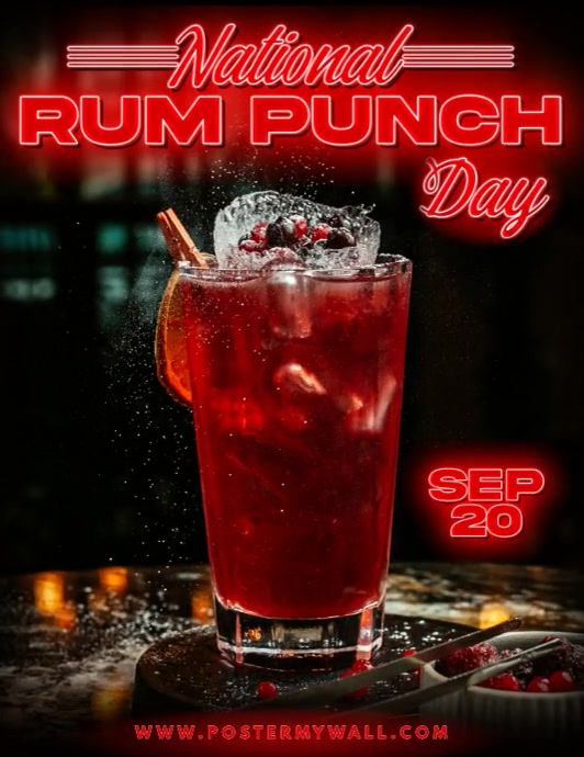 National Rum Day Template | PosterMyWall