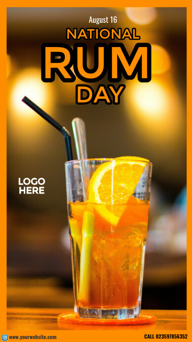 National Rum Day Template | PosterMyWall