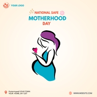National Safe Motherhood Day Template | PosterMyWall