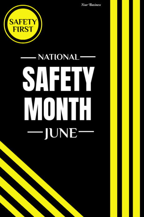 National Safety Month June Template 2025 | PosterMyWall