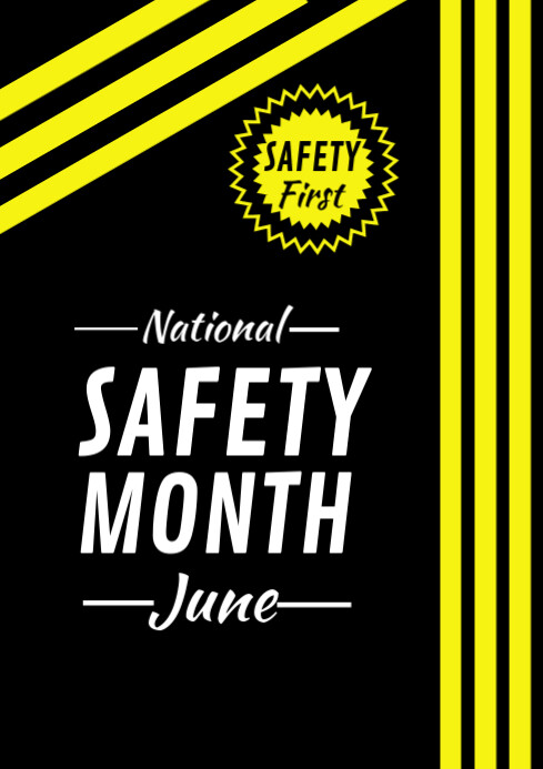 National Safety Month Template 2025 | PosterMyWall