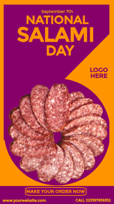 National Salami Day Template | PosterMyWall