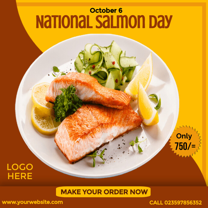 Copy of National Salmon Day | PosterMyWall