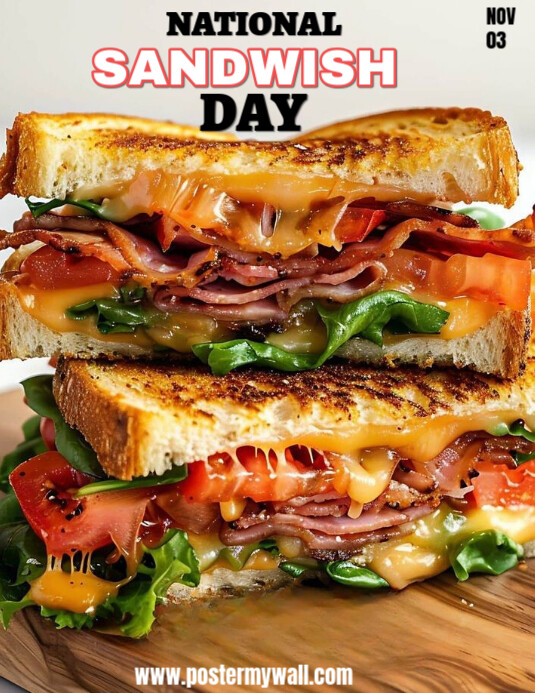 Plantilla de National sandwich day design | PosterMyWall