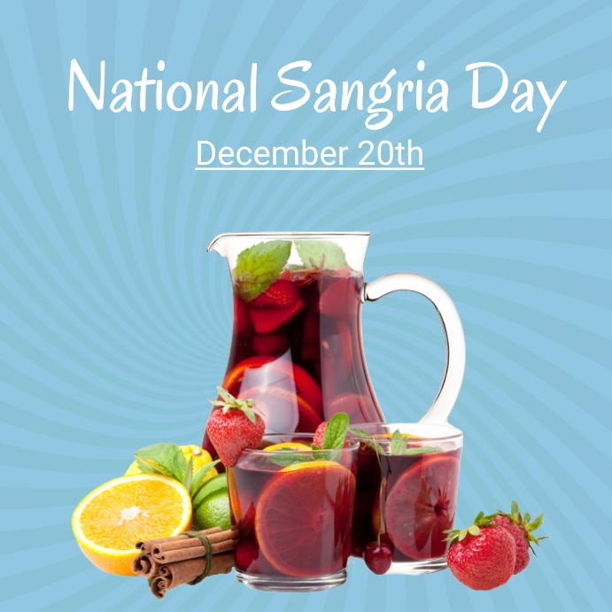 national sangria day Template | PosterMyWall