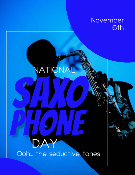 National Saxophone Day Template | PosterMyWall